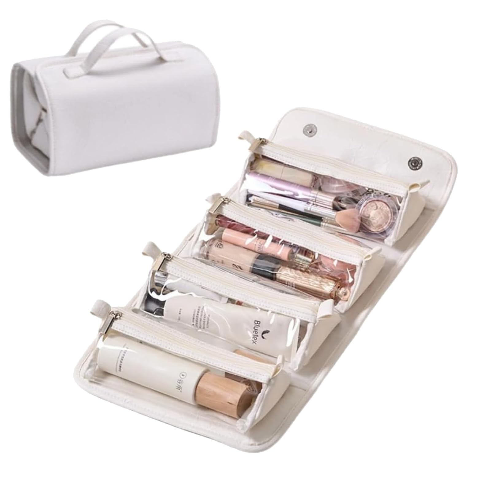 Amazon.com: mcrwpei Waterproof Travel Toiletry Bag 4 Detachable Clear ...