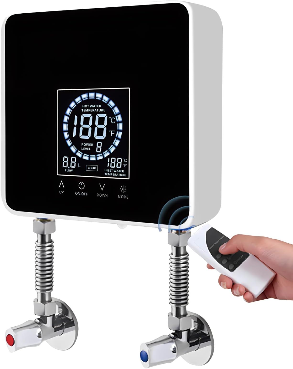 Scaldabagno istantaneo 3KW Mini scaldabagno elettrico senza serbatoio a ...