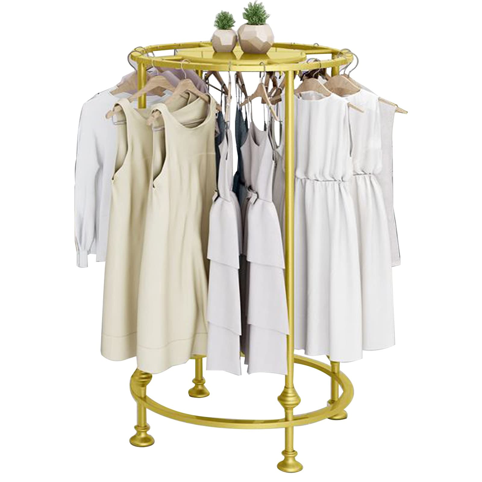 Amazon.com: Round Clothing Rack, Commercial Clothing Hanging Rack ...