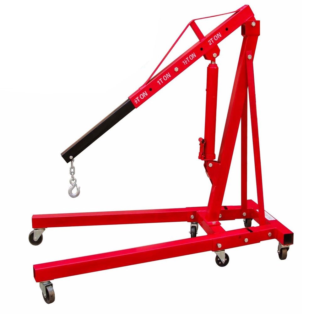 2 TON FOLDING CHERRY PICKER HD 1 TON ENGINE HOIST CRANE- Buy Online in ...