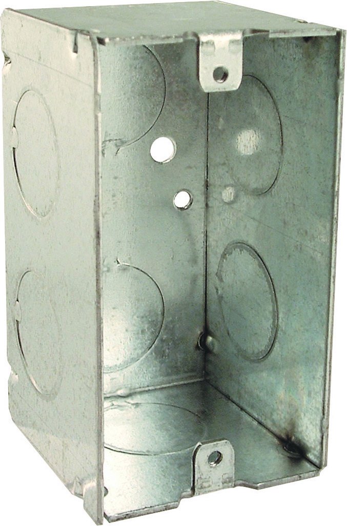 RACO, Gray, 4" x 2" Hubbell 4 in. x 2 in. Handy Box, Welded, 2-1/8 in ...