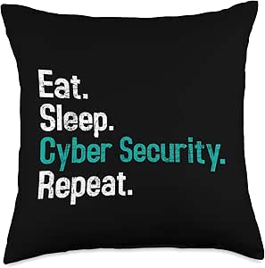 Amazon.com: Cyber Security Shirts Eat Sleep Cyber Security-Computer ...