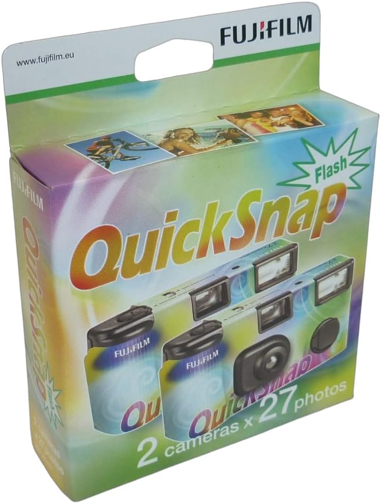 Fujifilm Quicksnap 400 disposable camera with built-in flash 54 ...
