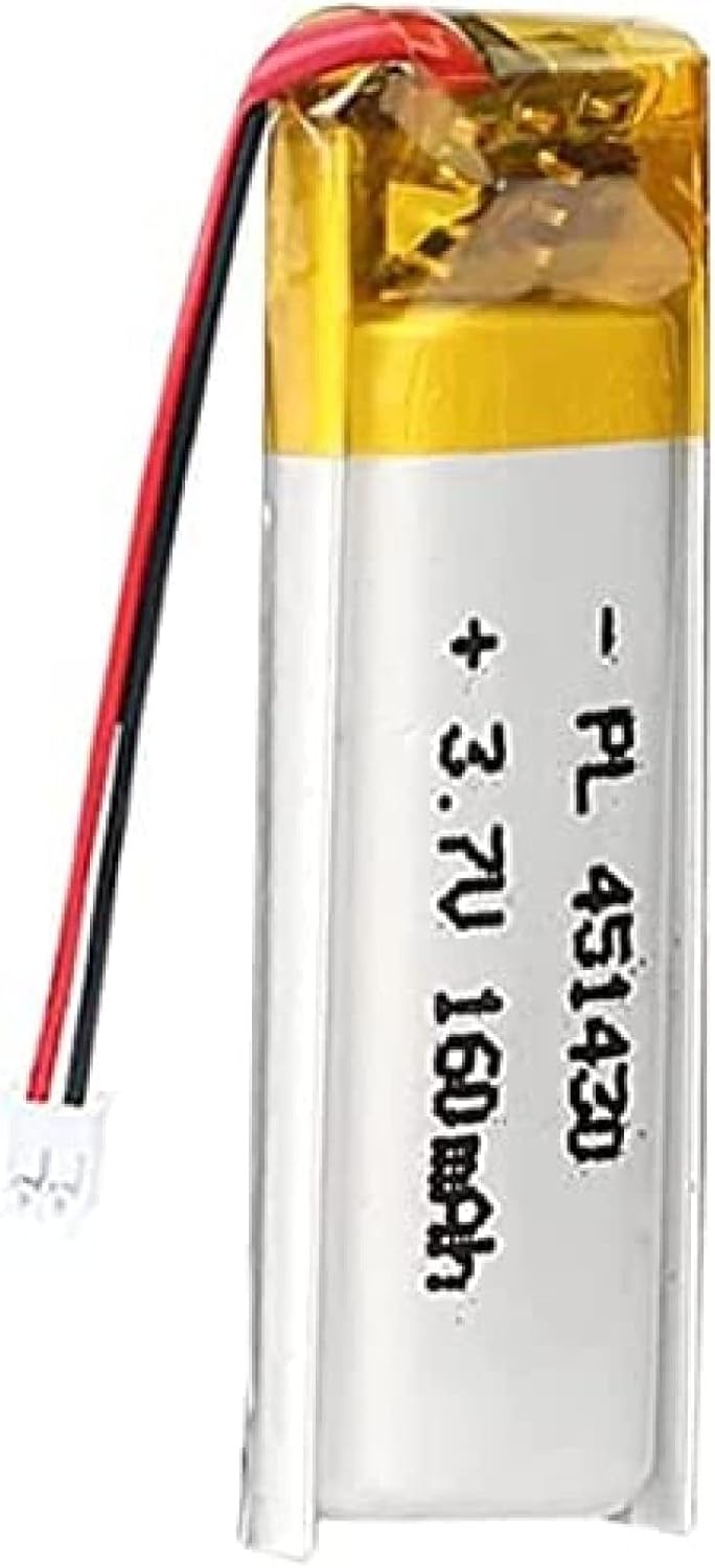 Amazon.com: USMJ 3.7V 160mAh 451430 Lipo Battery Rechargeable Lithium ...