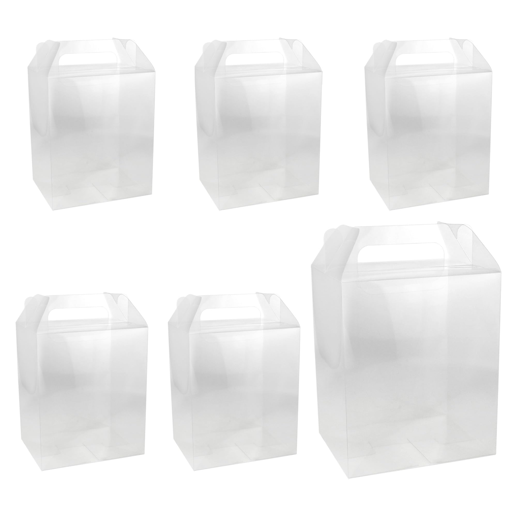 Amazon.com: Homeford Gable Party Favor PVC Gift Boxes, 12-inch, 6-count ...