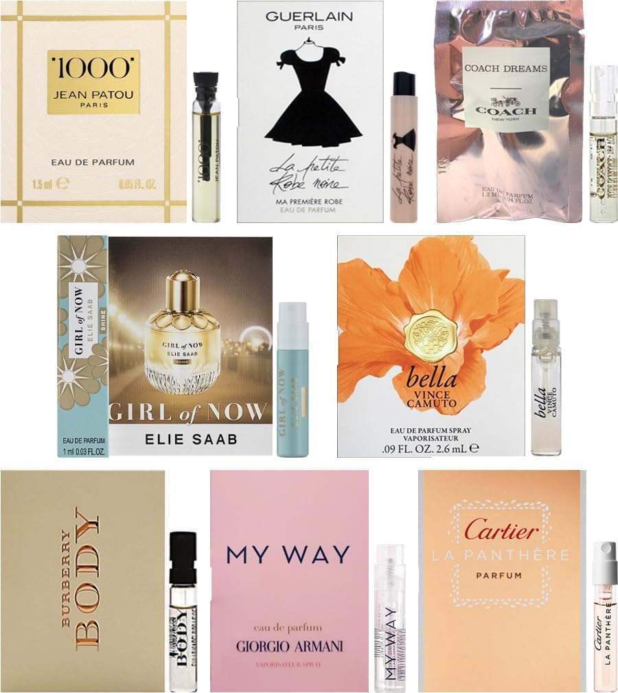 Amazon.com : Perfume Sampler Set for Women - 8 Designer Fragrance ...