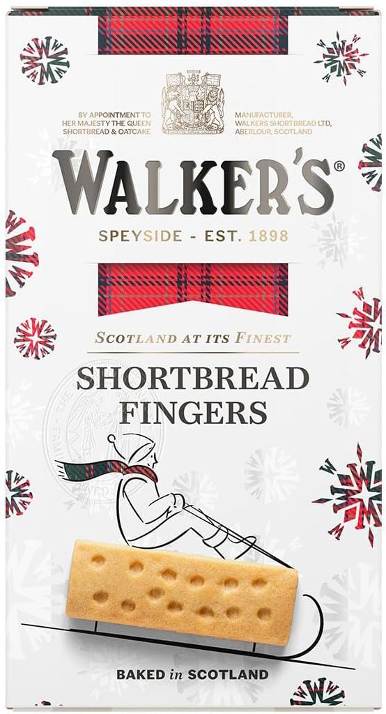 Walkers Shortbread – Festive Shortbread Fingers 160g : Amazon.co.uk ...