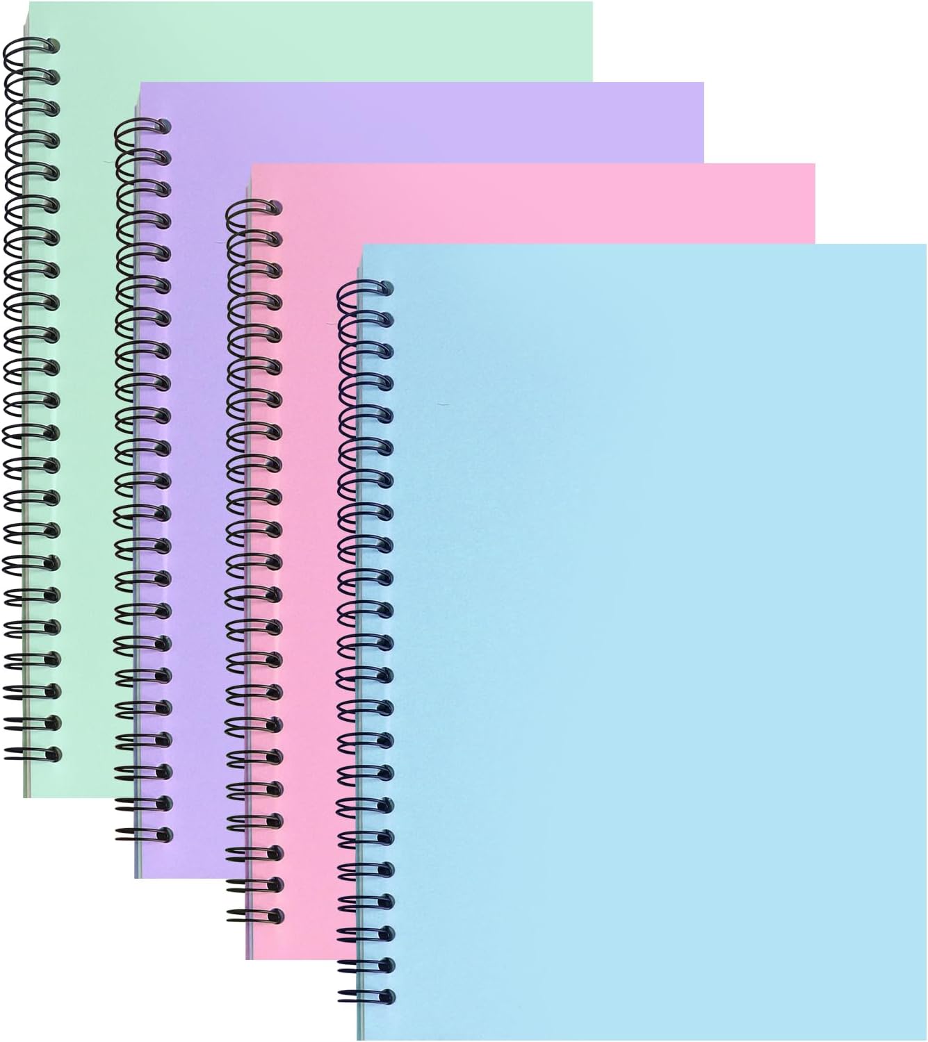 5 Packs Spiral Notebook A5, 120 Pages 60 Sheets Kraft Cover Wirebound ...