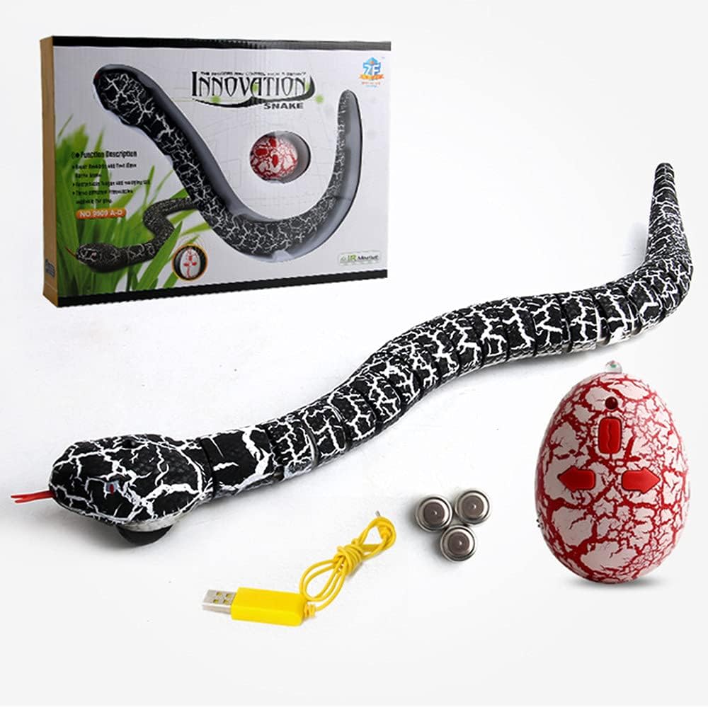 Kipoic Realistic Remote Control Snake Toy,16″ Rechargeable RC Snake Toy ...