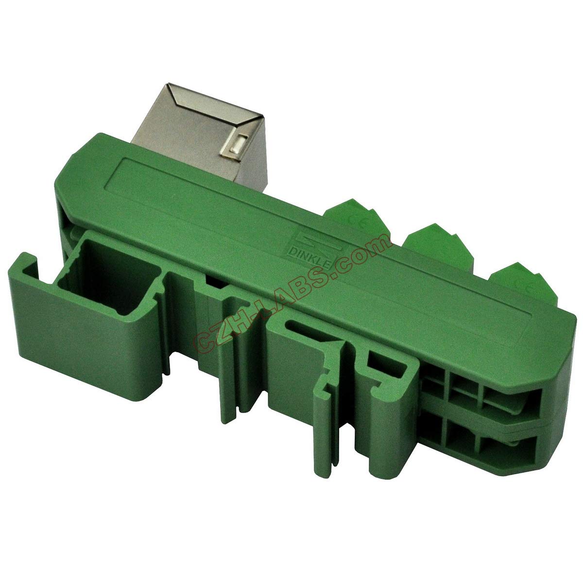 Snapklik.com : Slim DIN Rail Mount RJ50 10P10C Breakout Board Interface ...