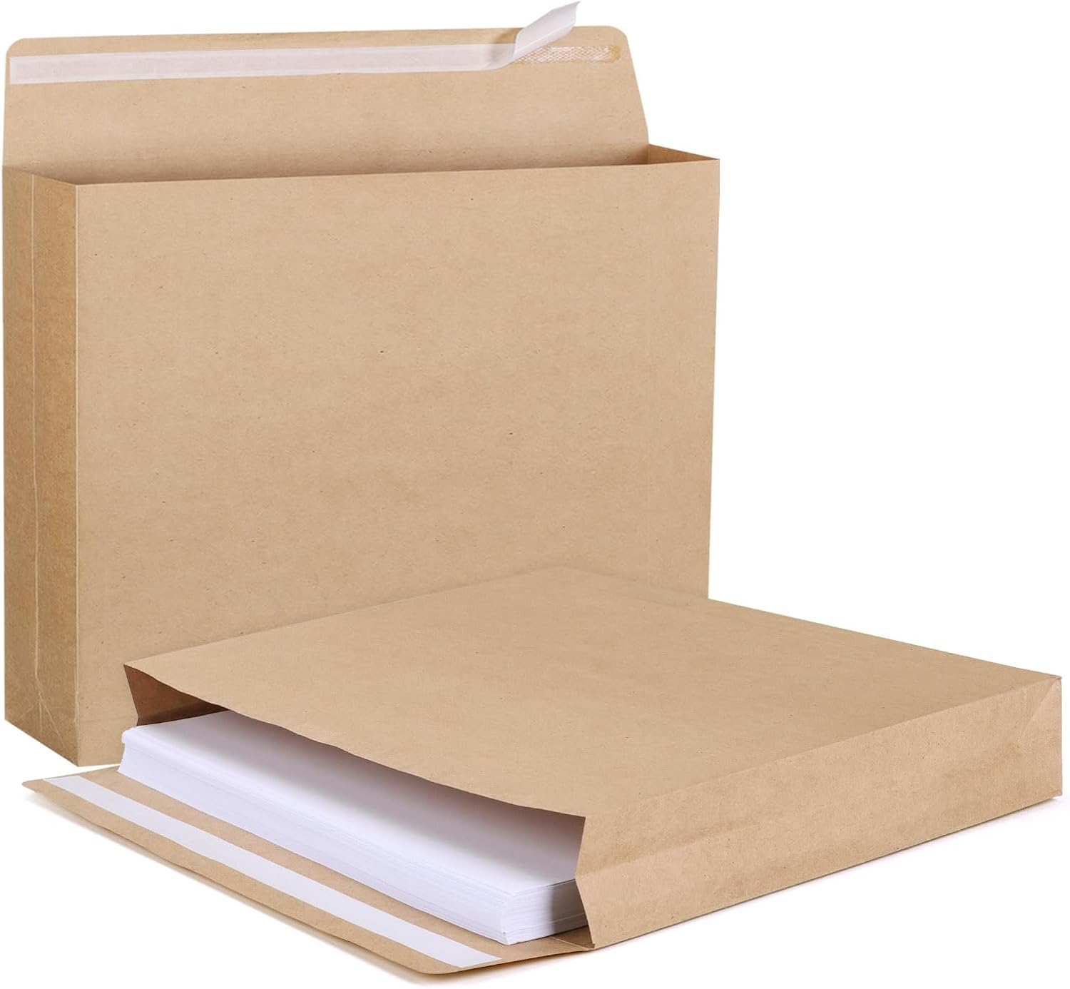 ZMCYN 25 Pack 10" x 13" Expandable Gusset Envelopes, Large Kraft ...