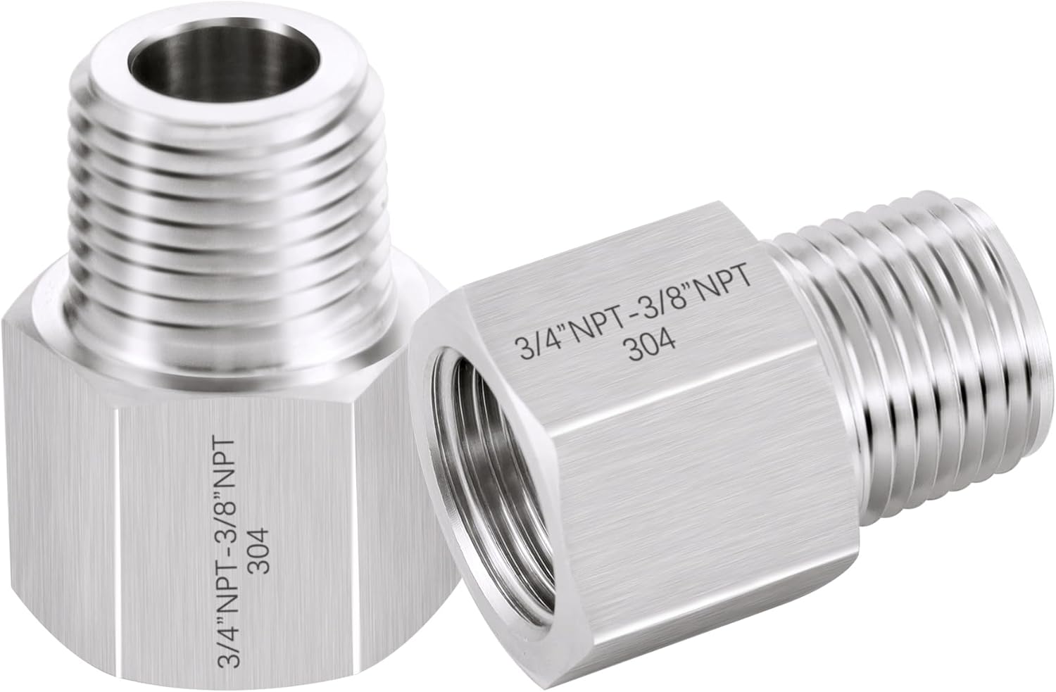 Amazon.com: Happyreise 304 Stainless Steel Forged Hex Reducer, 3/8" NPT ...