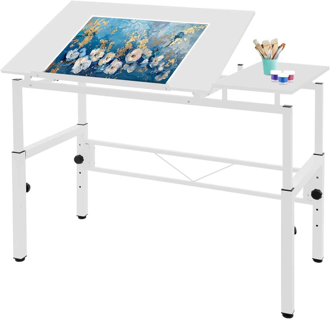 Amazon.com: Adjustable Drafting Table, Tilting Tabletop Art Craft Desk ...