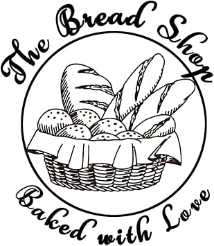 Amazon.com: Custom Bread Shop Business Stamp Personalized Baked with ...