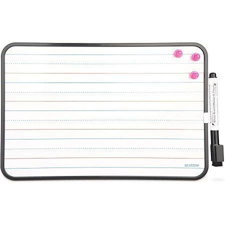 Double Sided Hand Held Magnetic Whiteboard : Amazon.co.uk: Stationery ...