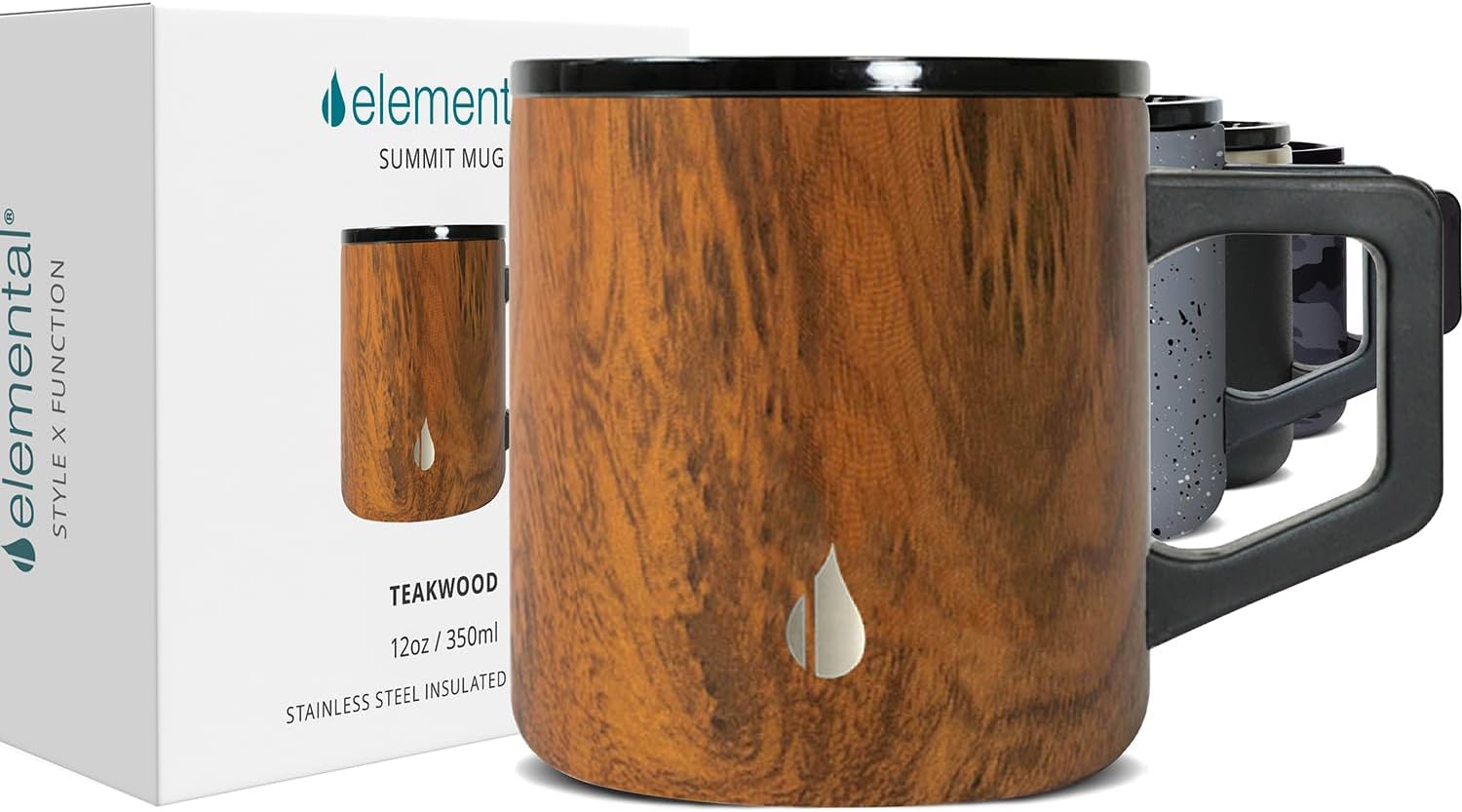 Amazon.com: Elemental Summit Insulated Coffee Mug with Lid & Handle ...