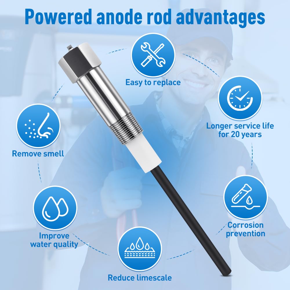 Snapklik.com : Electric Anode Rod, Power Anode Rod For Water Heater ...