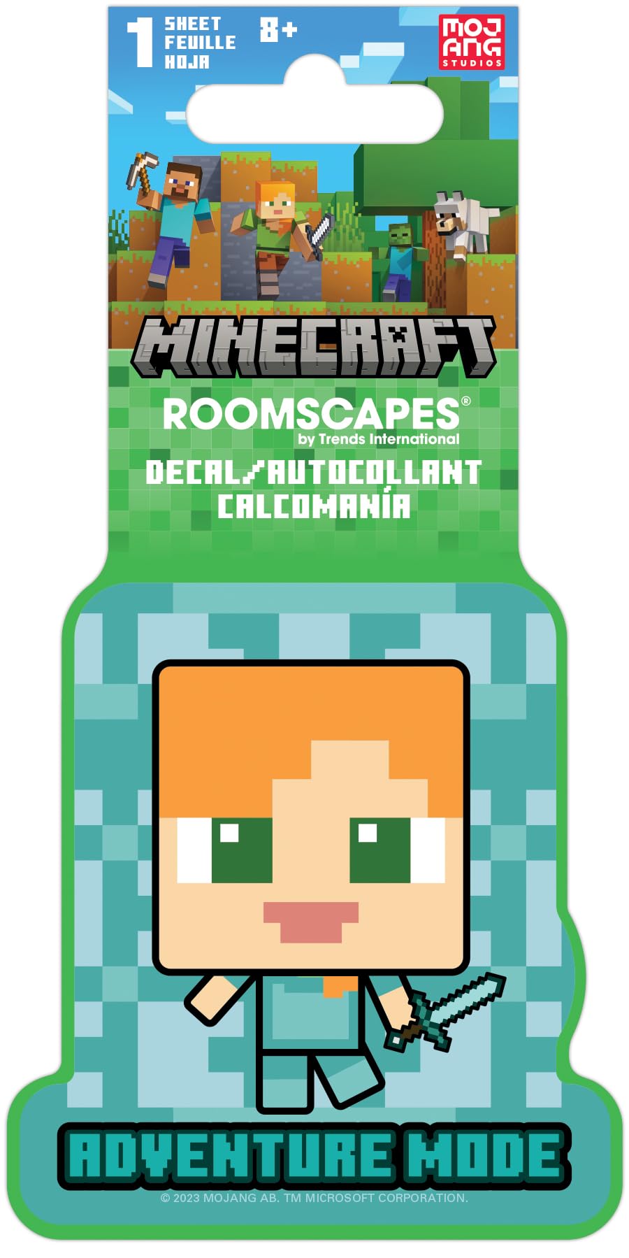 Amazon.com - Minecraft - Alex - Prismatic Die-Cut - 4 Color Decal ...