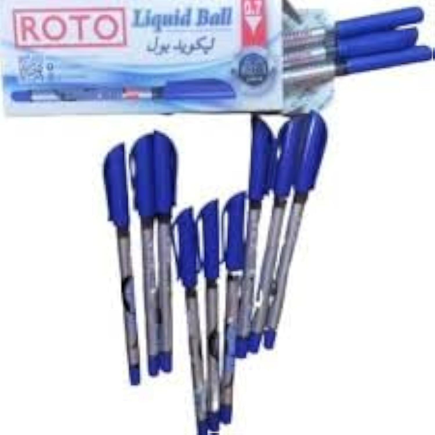 Roto Original Liquid Ballpoint Pen Box - 0.7 mm - Blue - Pack of 12 ...