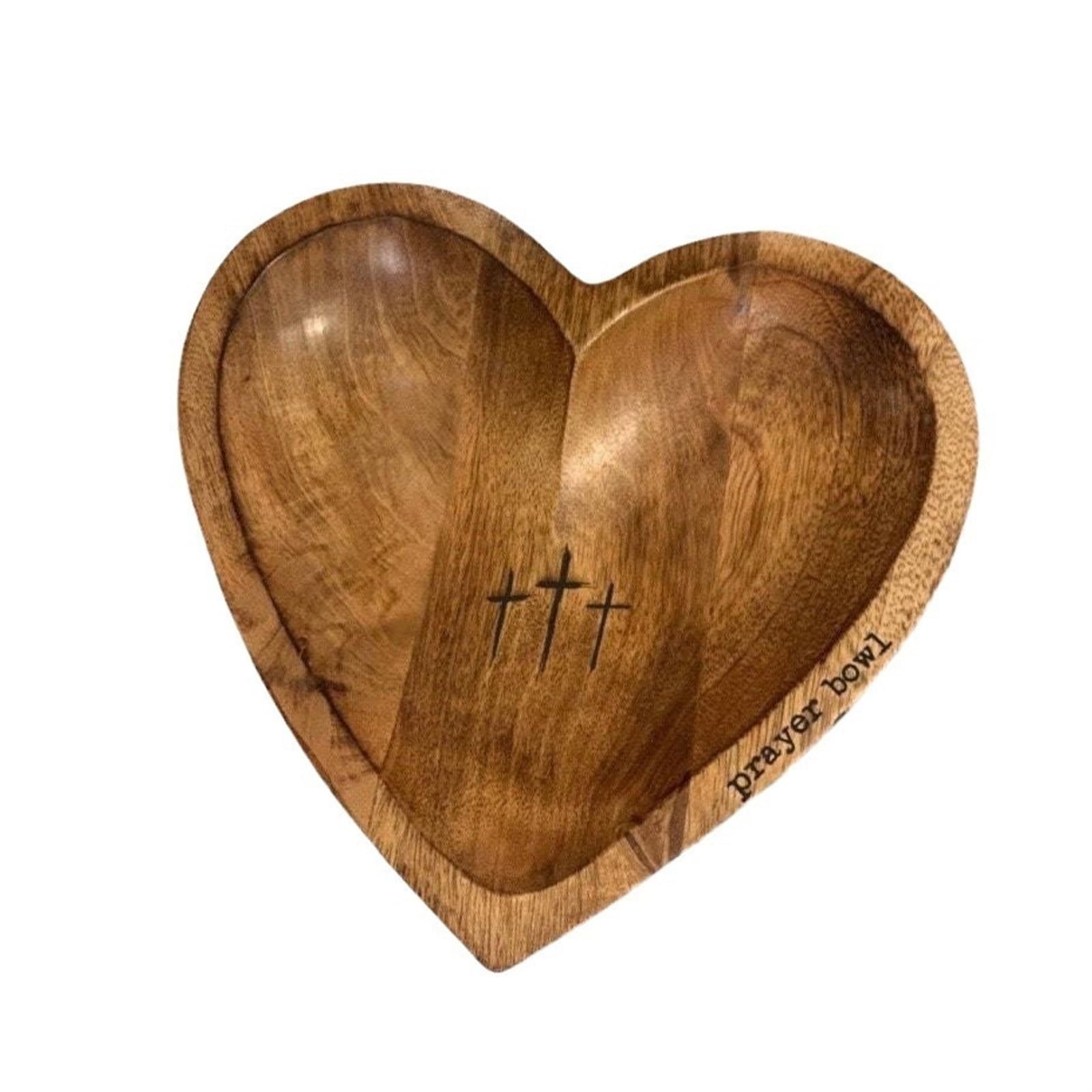 Amazon.com : JWORRA Heart Shaped Prayer Bowl With 24 Prayer Cards ...