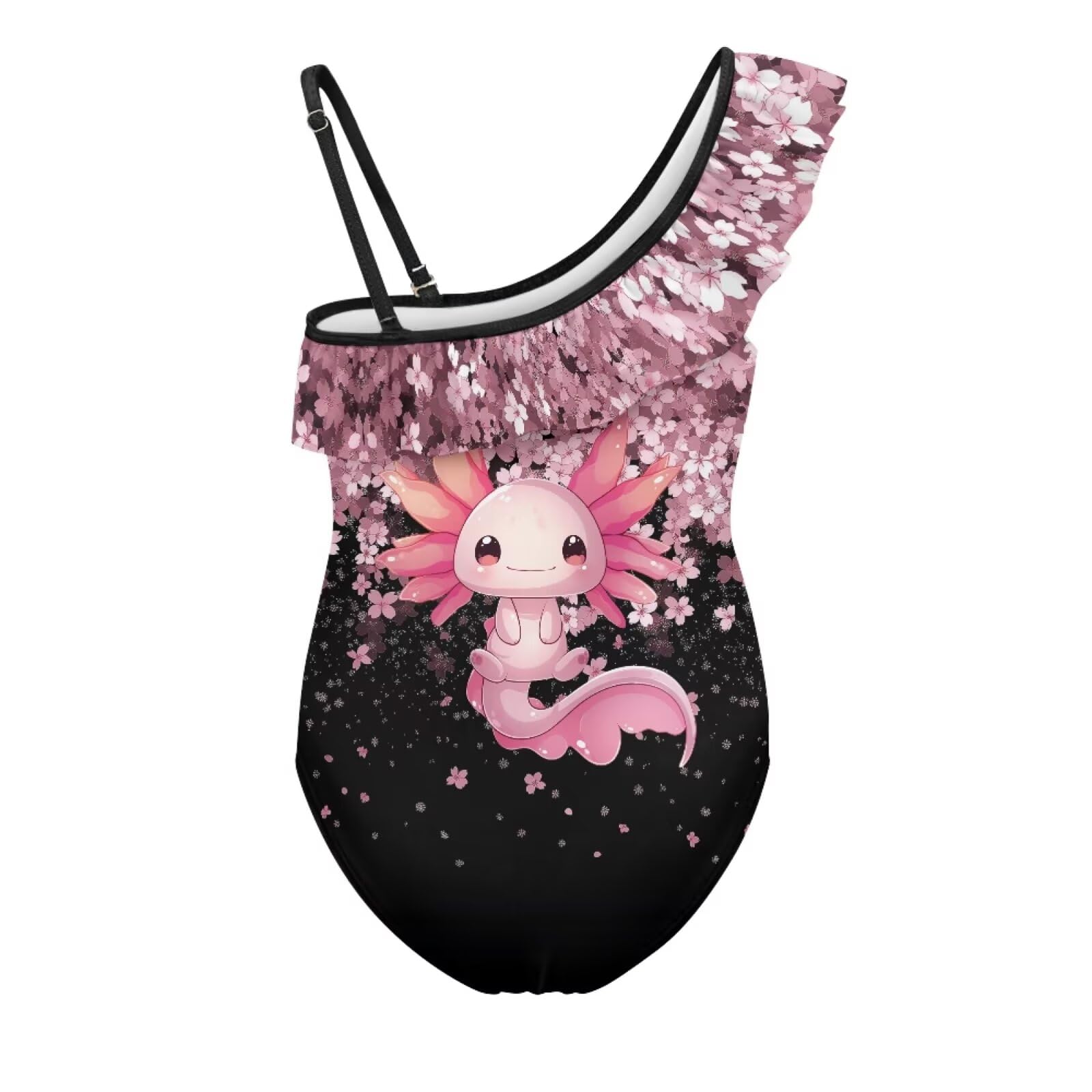 Snapklik.com : Axolotl Girls Swimwear Size 7-8 Ruffle One Piece Bathing ...