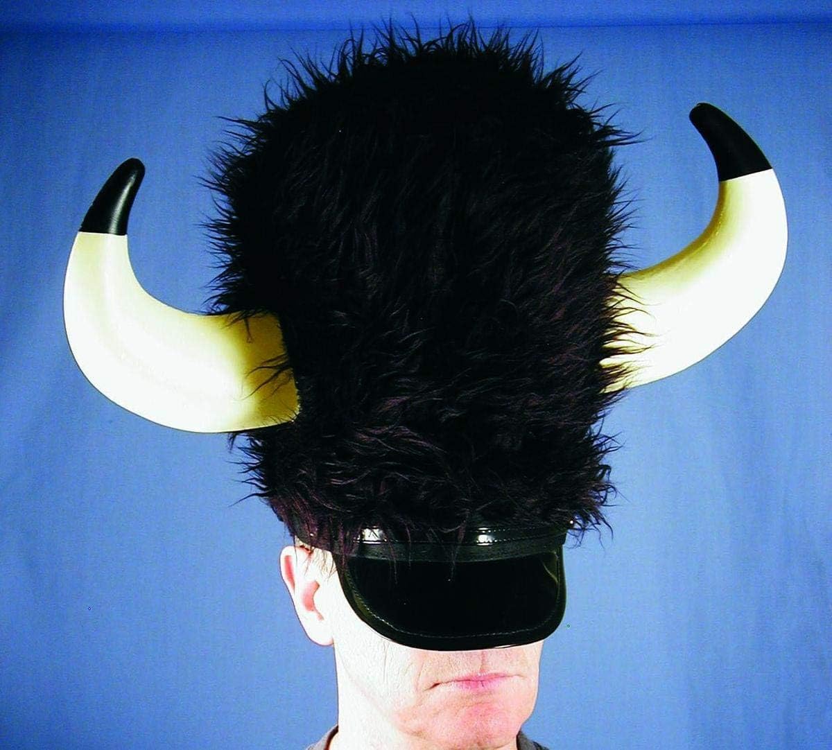 HMS Men's Buffalo Hat with Horns, Black, One Size at Amazon Men’s ...