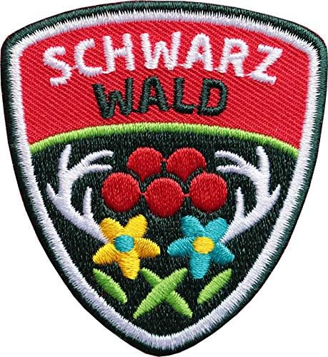 2 x Schwarzwald Abzeichen 55 x 61 mm/hochwertig gestickte Aufnäher ...