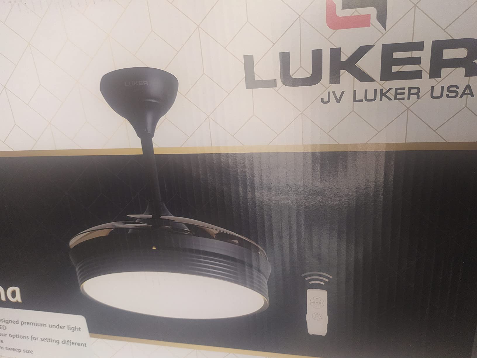 Buy LUKER Diana 1050mm BLDC Ceiling Fan with IR Remote Control Reverse ...