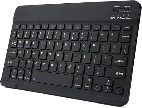 Ultra-Slim Rechargeable Bluetooth Keyboard Portable Wireless Keyboard ...