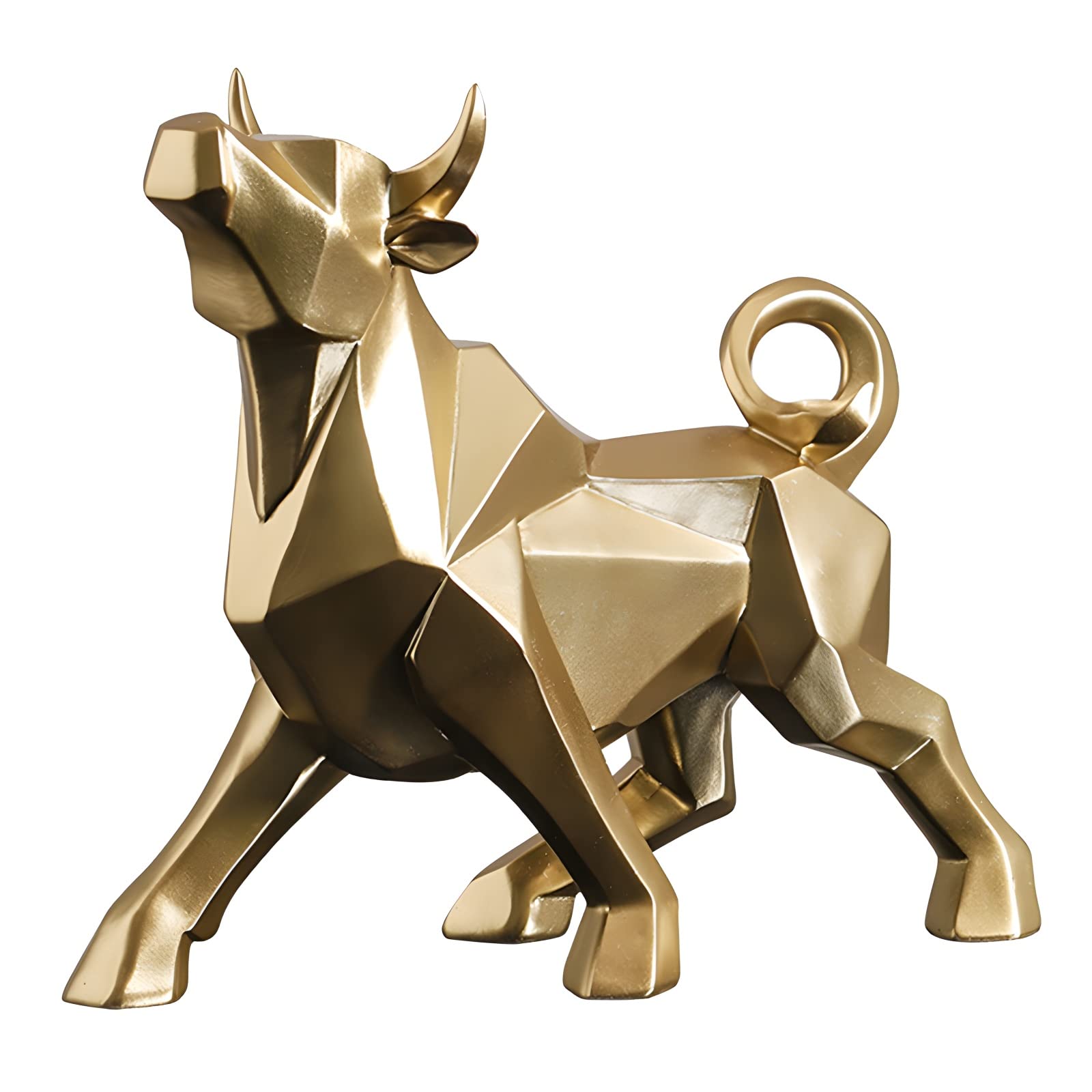 Amazon.com: NUACOS Resin Bull Statue Animal Sculpture Modern Decor and ...