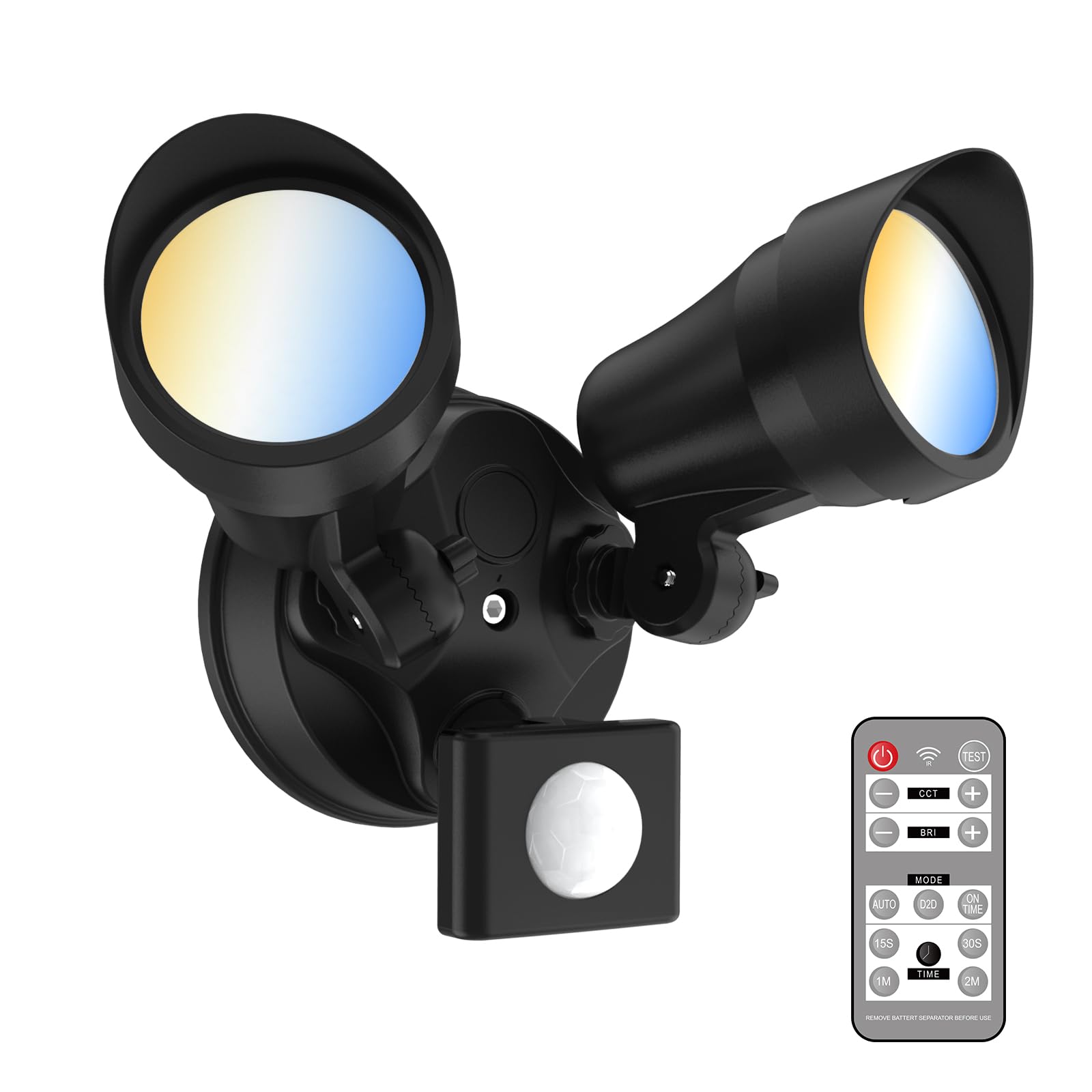 ALUSSO LIGHTING LED Motion Sensor Flood Lights with Remote, 25W 2000LM ...