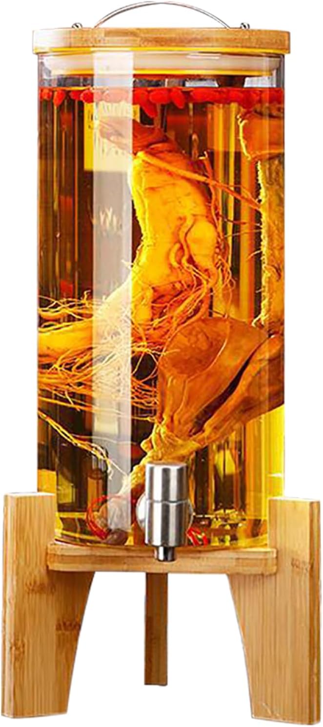 Amazon.com | Large Capacity Glass Drink Beverage Dispenser|Water ...