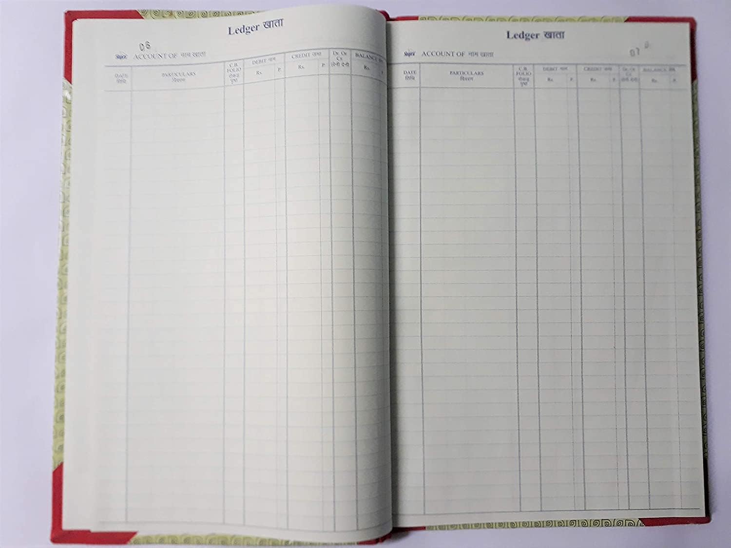 SAMEER SALES Ledger Book Register Amount Column Stock Book Register ...