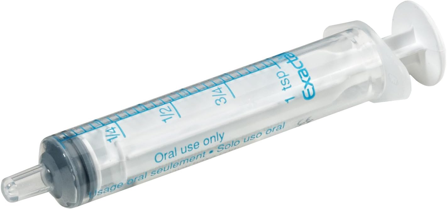 Amazon.com: ExactaMed Oral Syringe 1 ml Non Luer Tip, case of 100, made ...