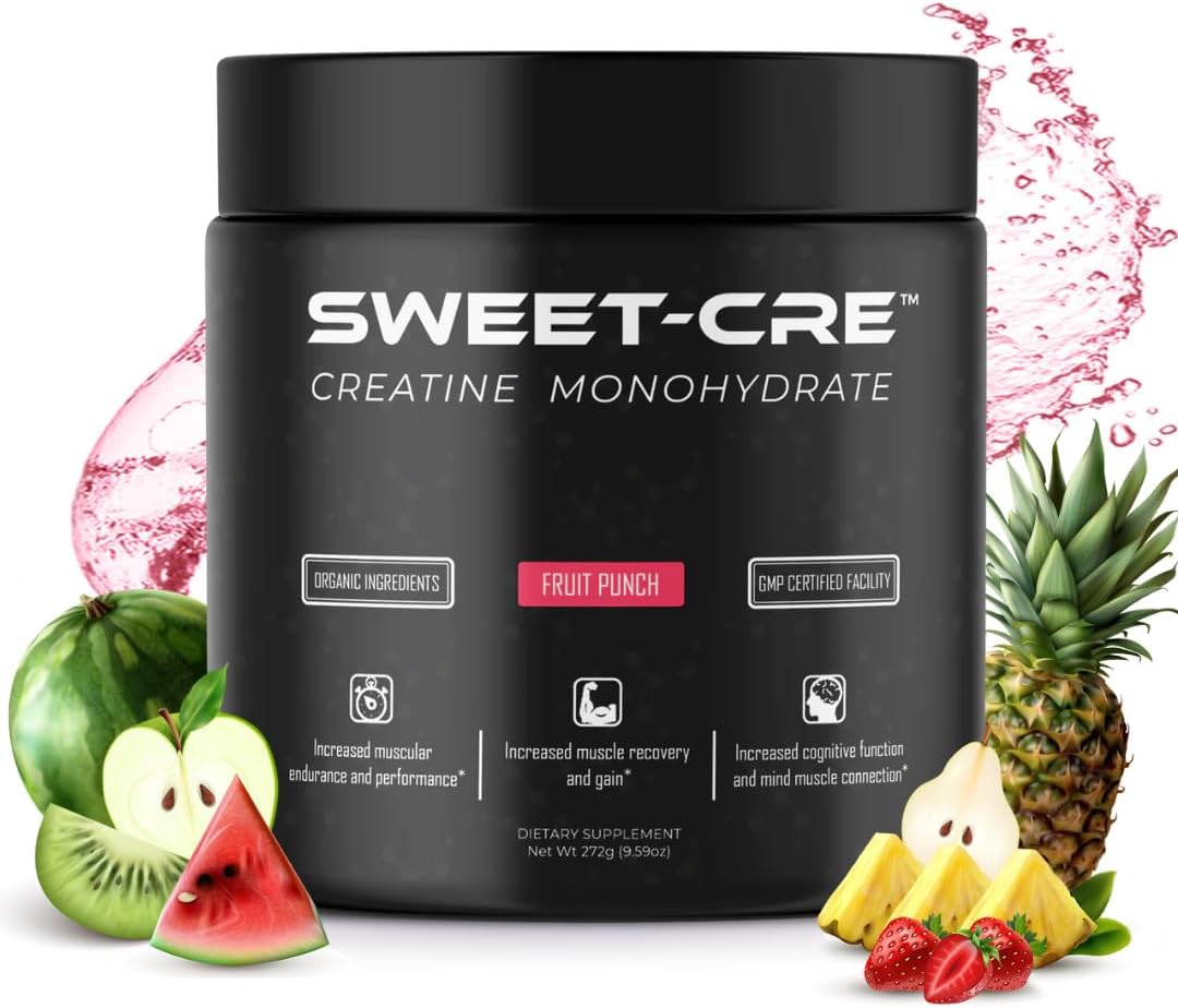 Amazon.com: Sweet Cre Creatine Monohydrate – 5g Creatine Monohydrate ...