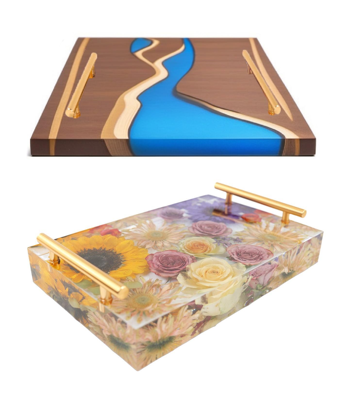 Snapklik.com : Silicone Epoxy Mold, 135x94x2 Inches Large Deep Resin ...