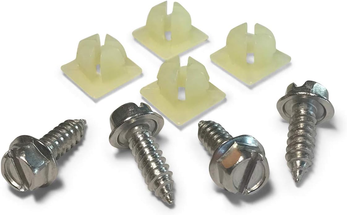 Amazon.com: License Plate Screw Kit - Stainless, OEM Style Fasteners ...
