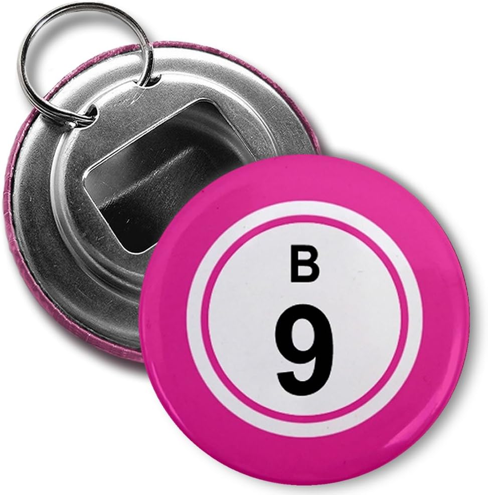 Amazon.com: BINGO BALL B9 NINE PINK 2.25 inch Button Style Bottle ...