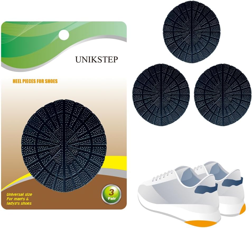 Amazon.com: UNIKSTEP 3 Pairs Heel Pieces for Shoes, Worn Sneaker Heel ...