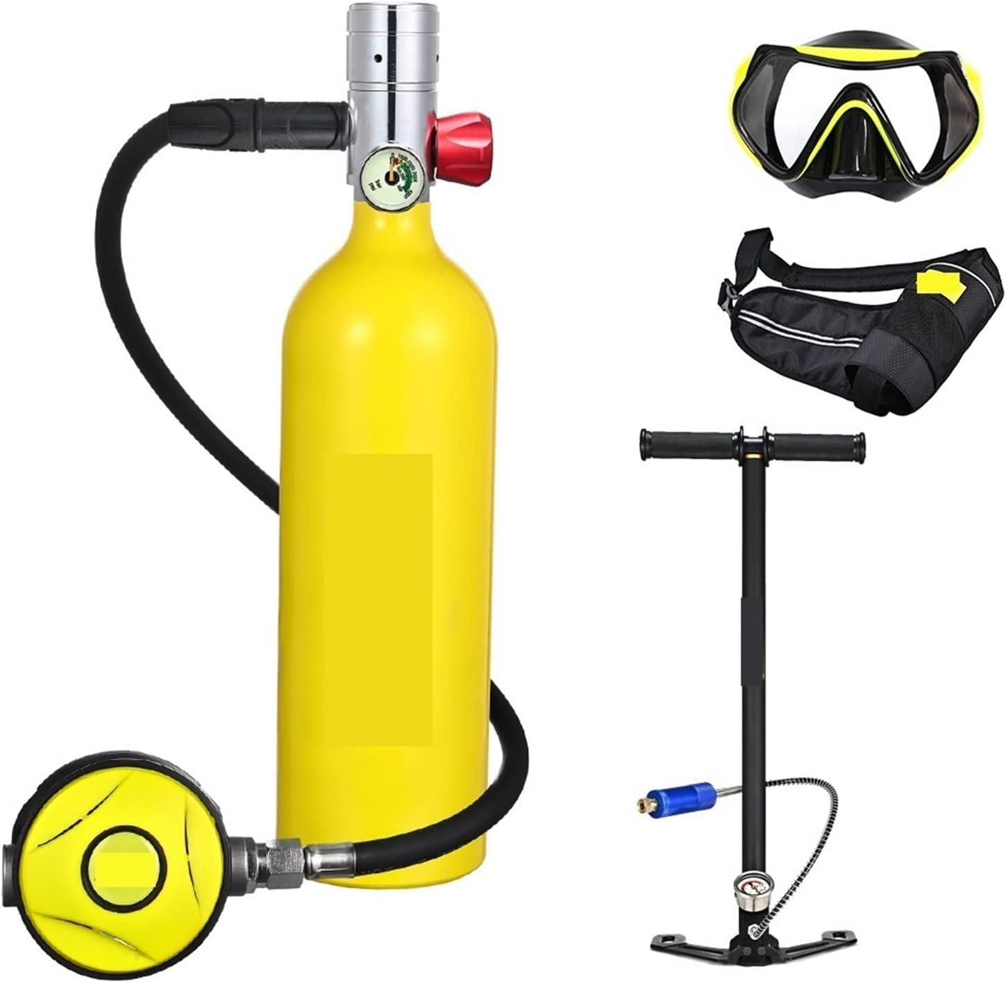 Amazon.com: Mini Scuba Tank Diving Gear Diving Oxygen Cylinder 1L ...
