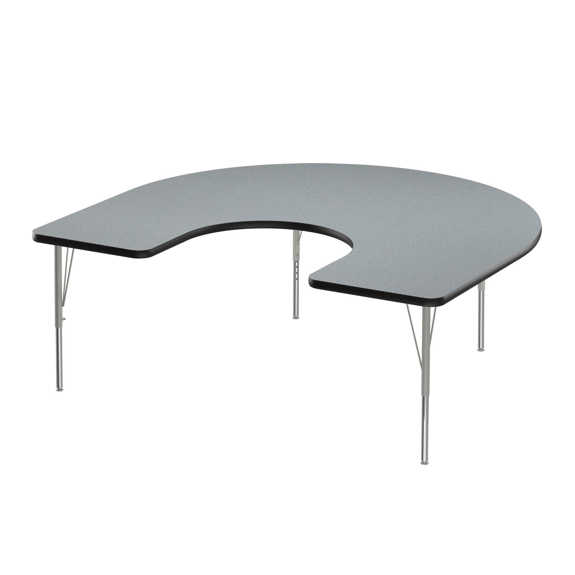 Correll 60"x66" Horseshoe Shaped Classroom Activity Table, Height ...