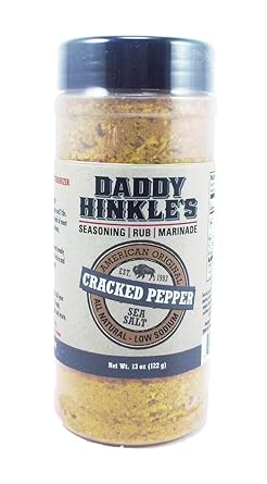 Amazon.com : Daddy Hinkle's 11-oz Seasoning|Rub|Marinade-Cracked Pepper ...