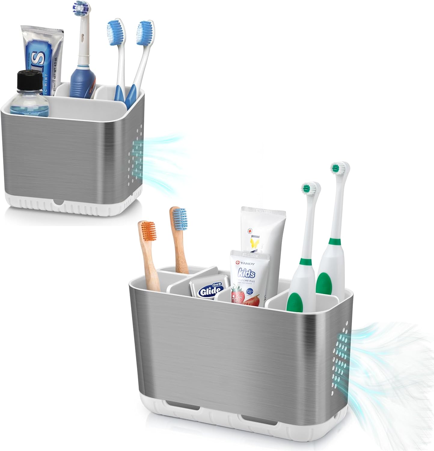 Amazon.com: Bathroom Toothbrush Holder Set, Kids Electric Toothbrush ...