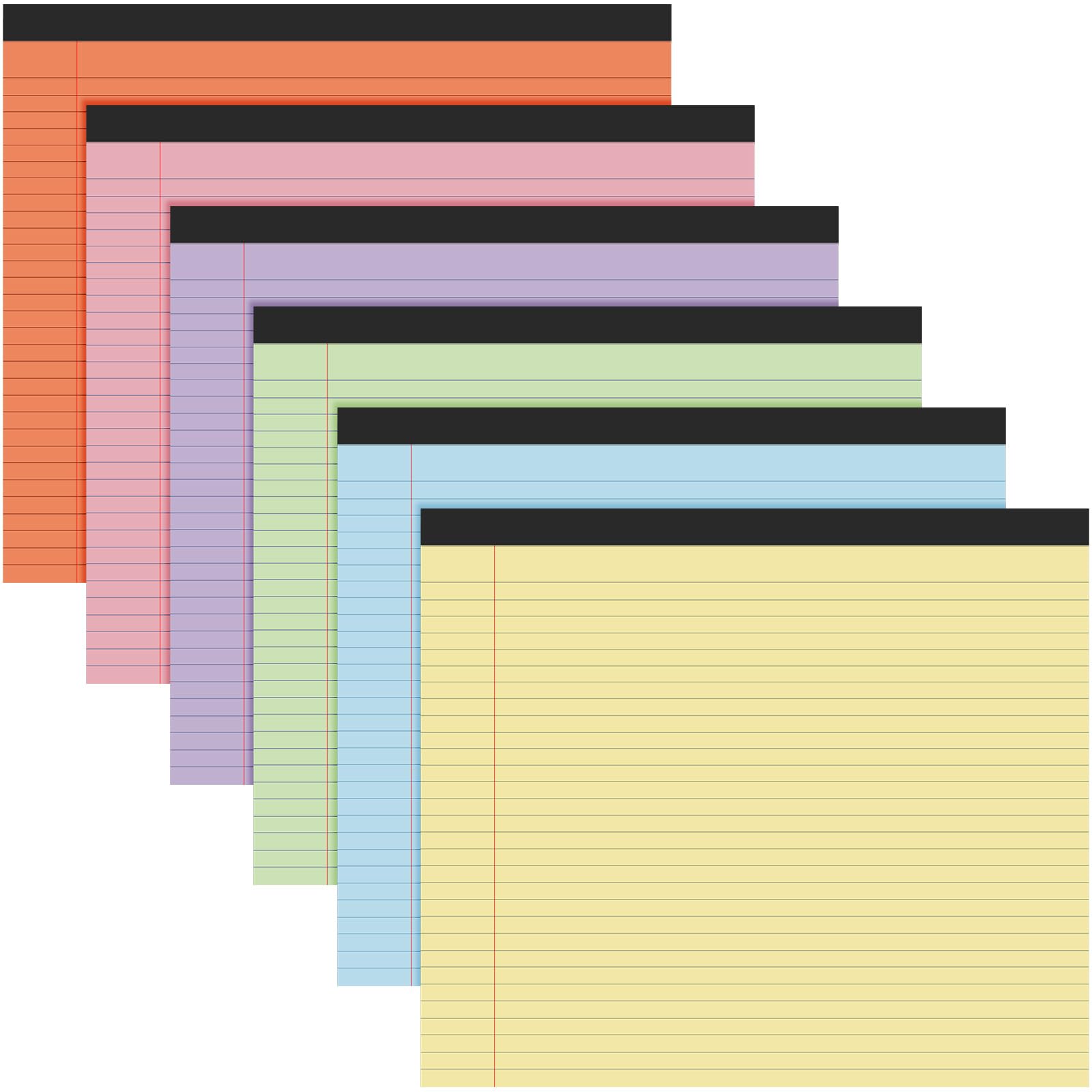Amazon.com : Lincia 6 Pads 11" x 9.5" Legal Pads College Ruled Notepad ...
