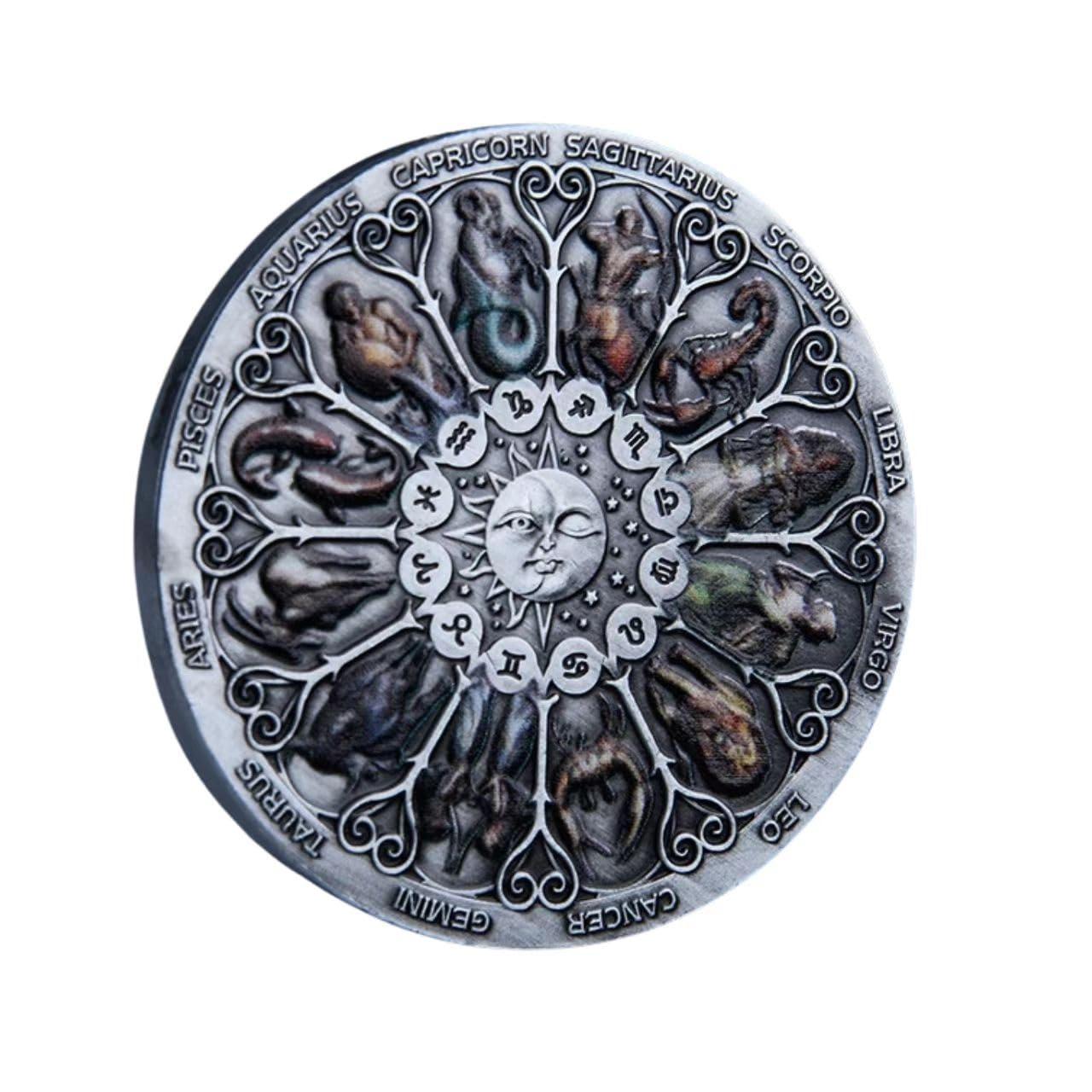 Amazon.com: 12 Zodiac Constellations Amulet Coin, Collector's Challenge ...