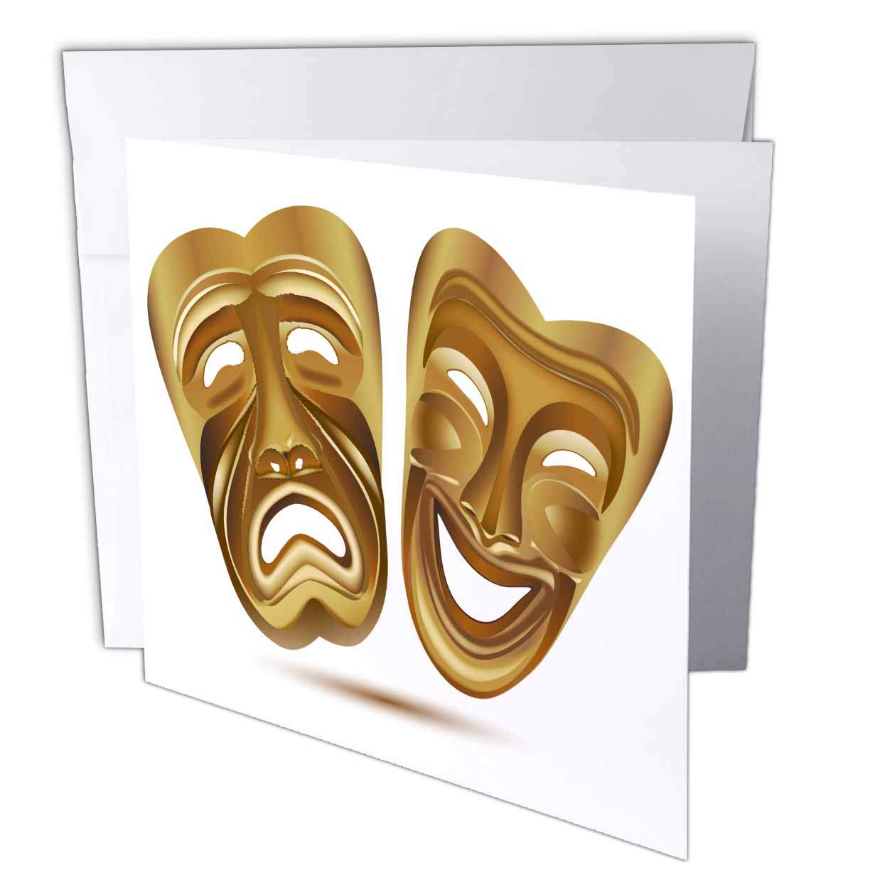 Gold Acting Masks