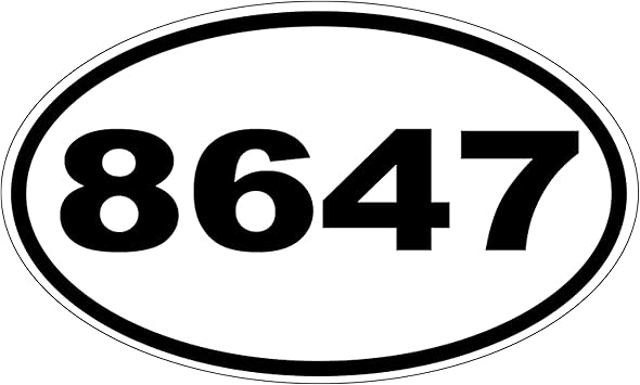 Amazon.com: 8647 Oval No Donald Anti President Bumper Sticker Car Decal ...