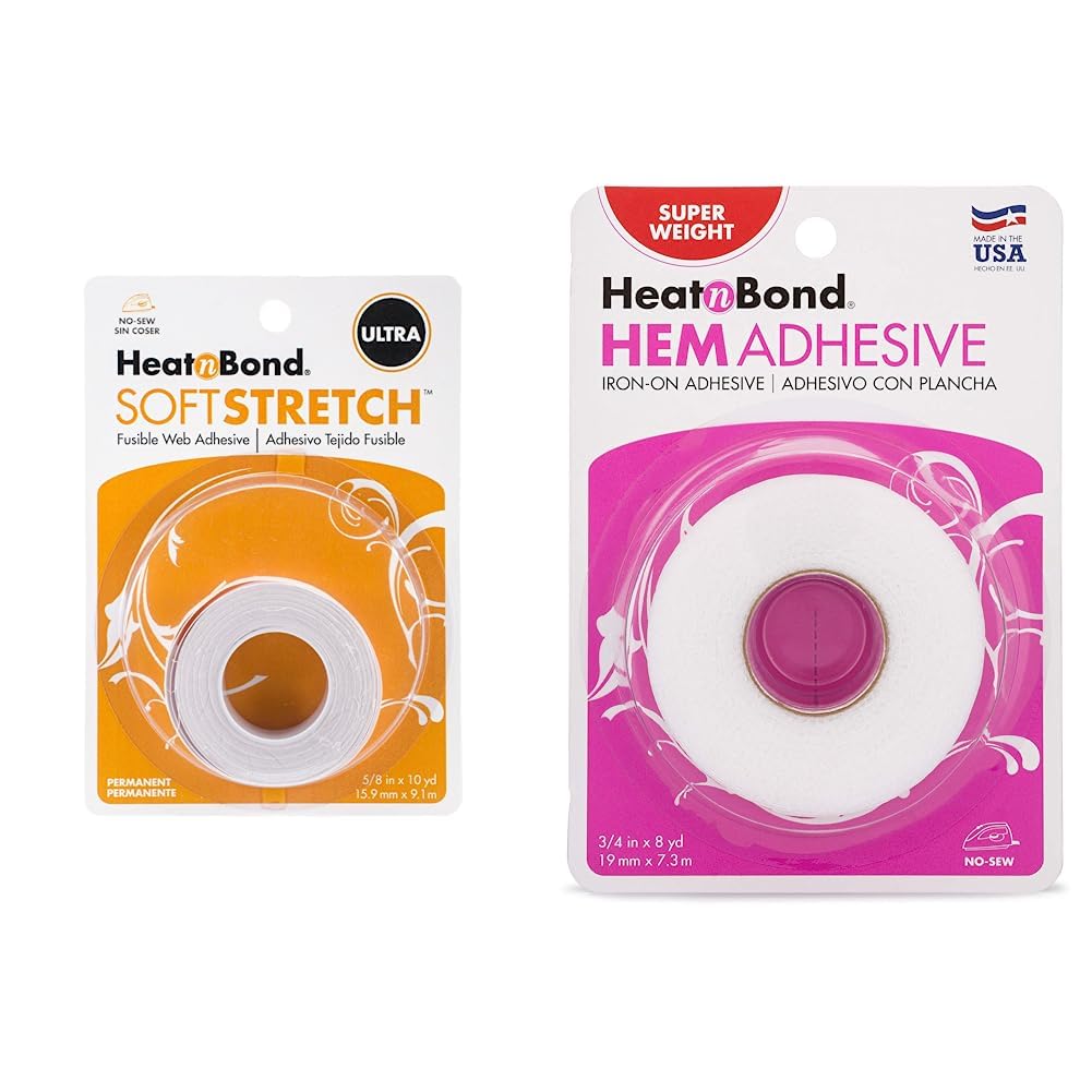 Amazon.com: HeatnBond Soft Stretch Ultra and HeatnBond Hem Iron-On ...