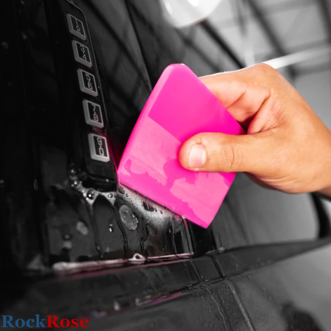 Snapklik.com : RockRose Pink PPF Squeegee Angled - 4 X 3 Inches : Film ...