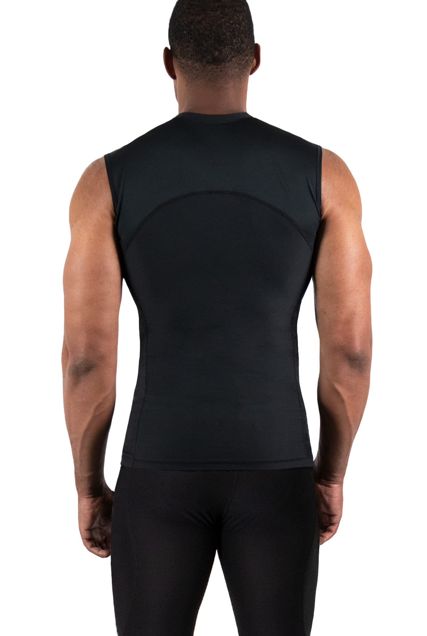 Snapklik.com : DEVOPS 3 Pack Mens Athletic Compression Mesh Sleeveless Shirts